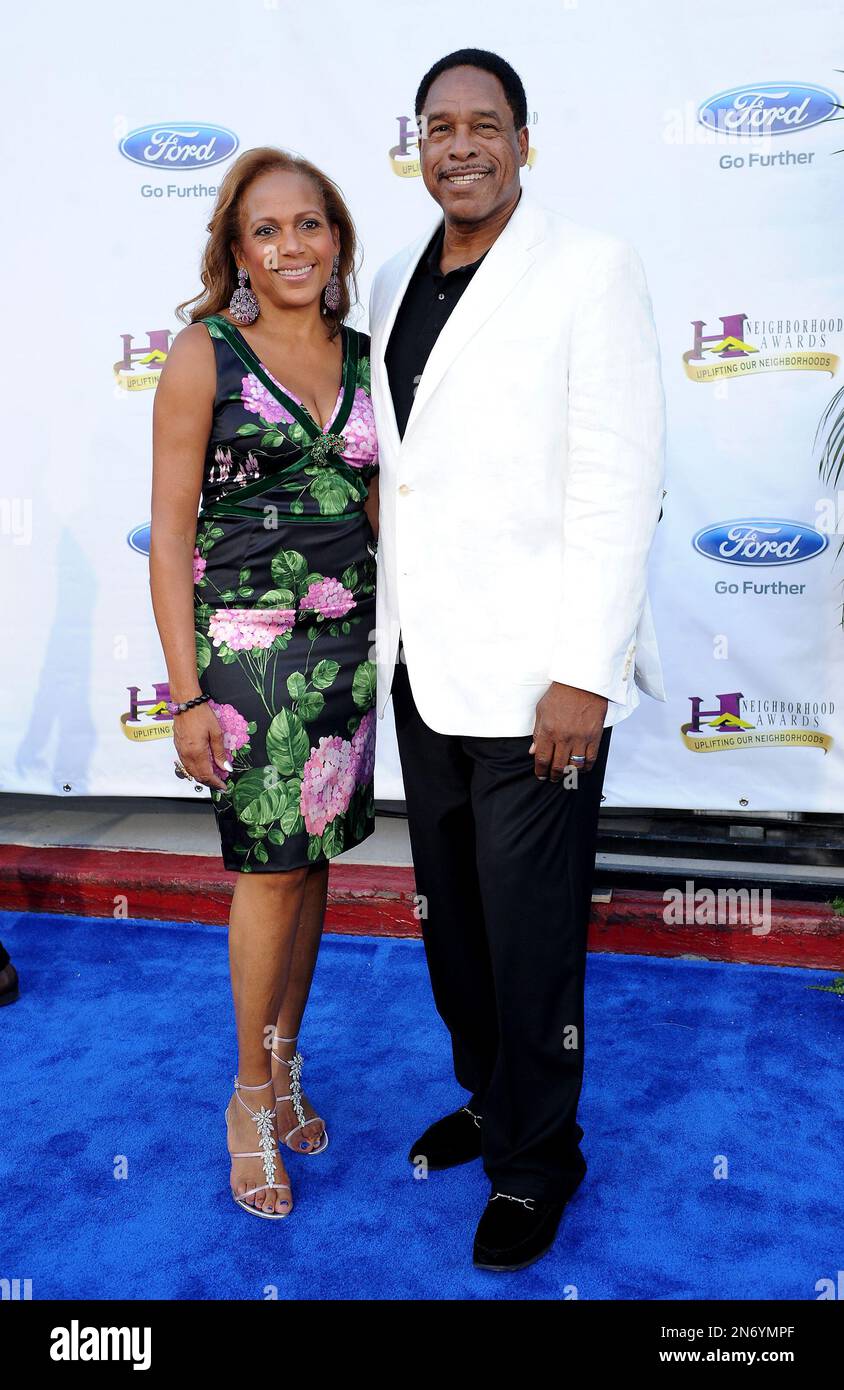 Former MLB player Dave Winfield, right, and wife Tonya Turner arrive at ...