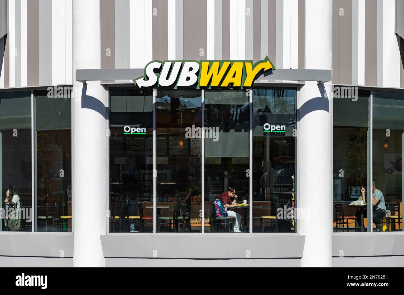 A picture of a Subway restaurant Stock Photo - Alamy