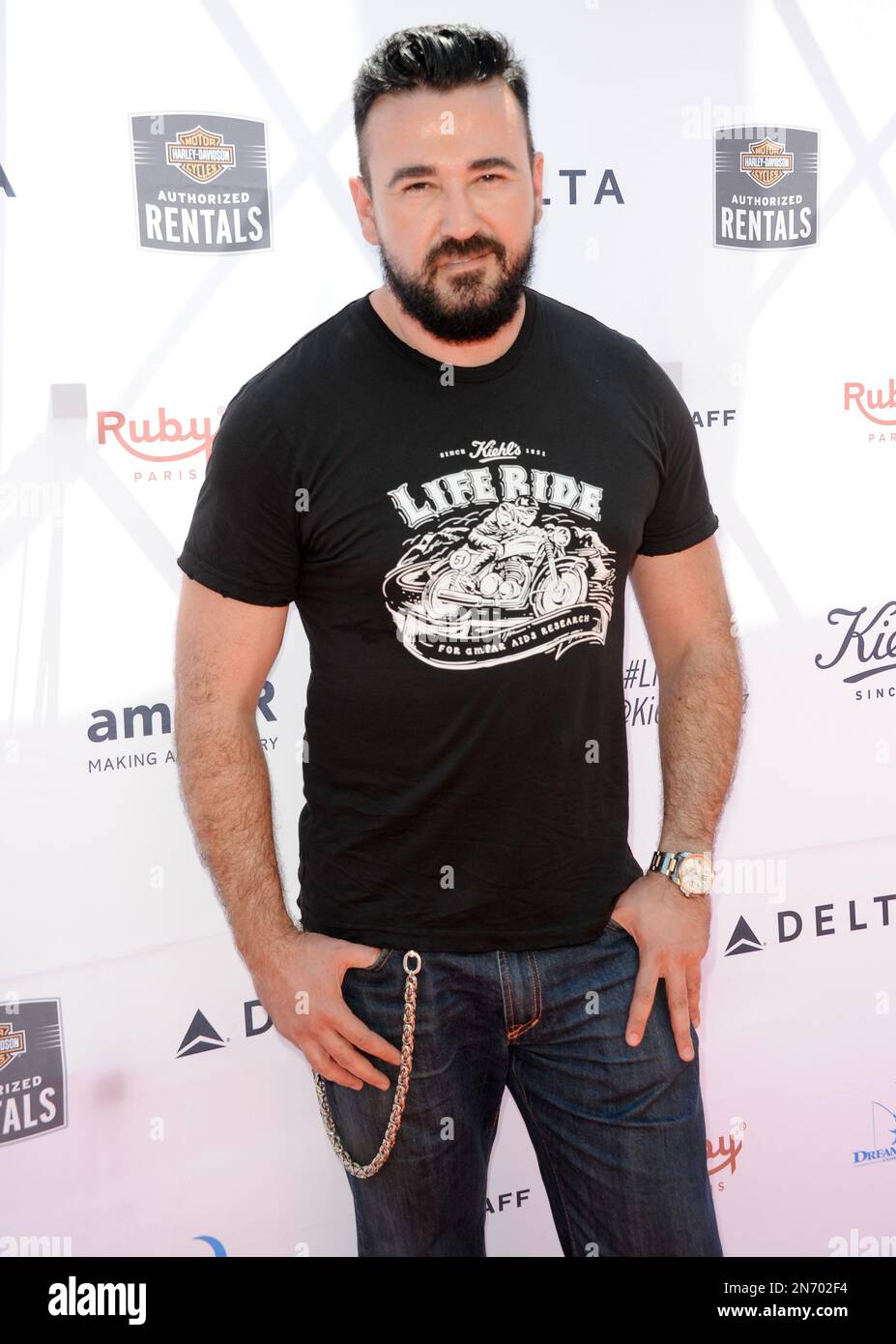Chris Salgardo attends the 4th Annual LifeRide for amfAR at The Grove ...