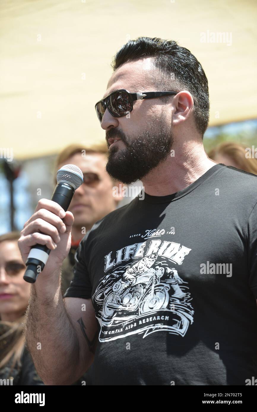 Chris Salgardo attends the 4th Annual LifeRide for amfAR at The Grove ...