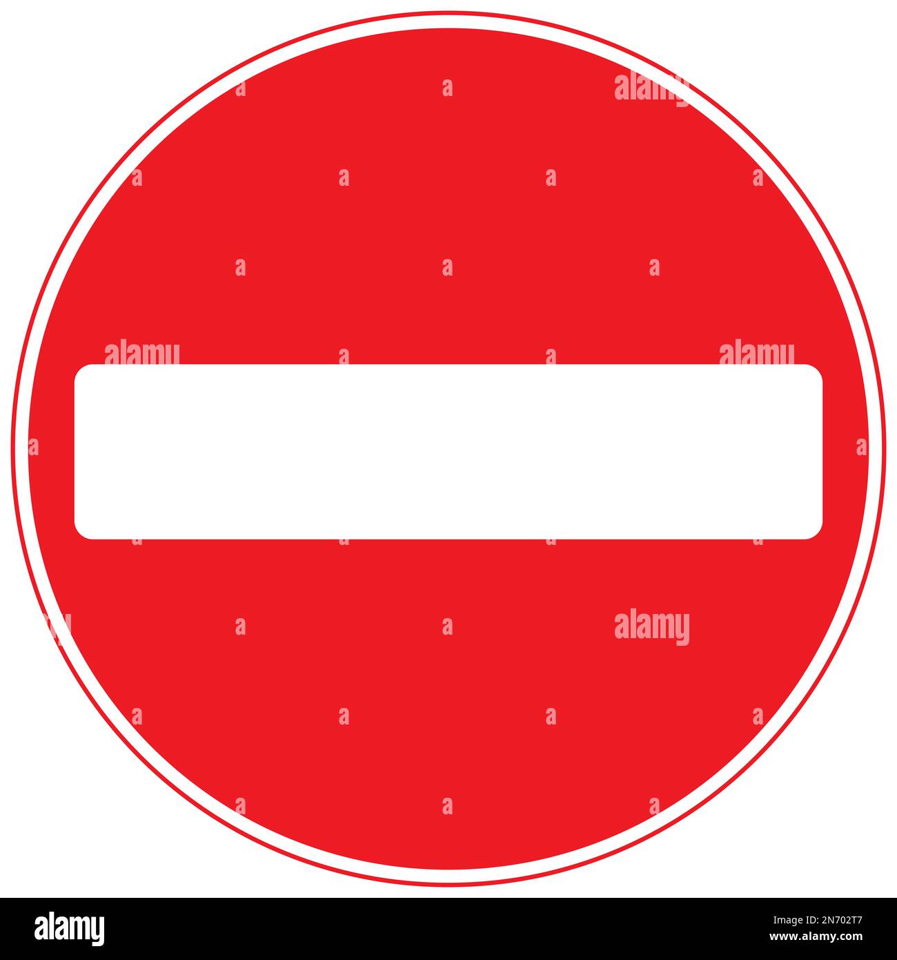 No entry British road sign Stock Photo - Alamy