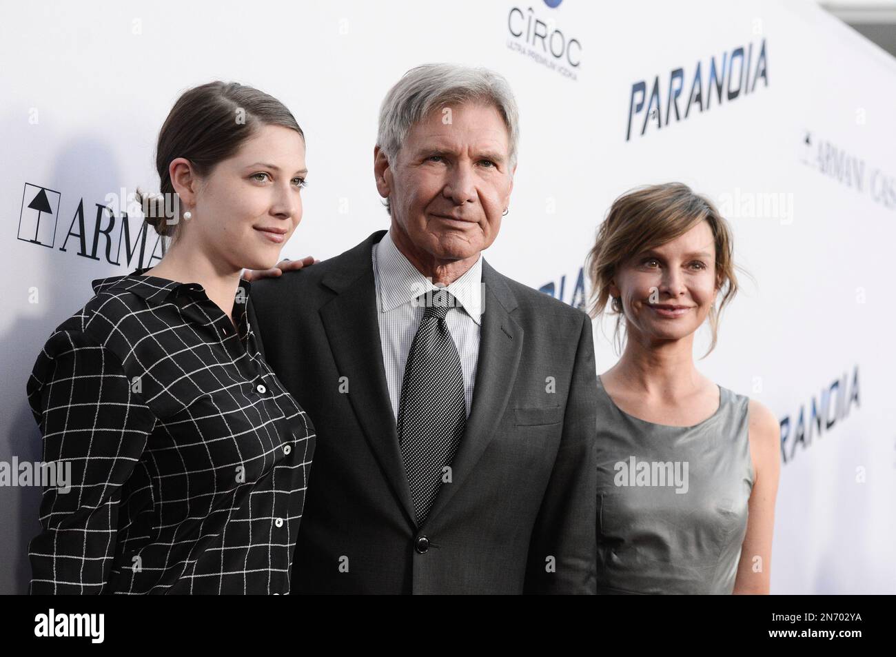 From left to right, actress Georgia Ford, actor Harrison Ford, and ...