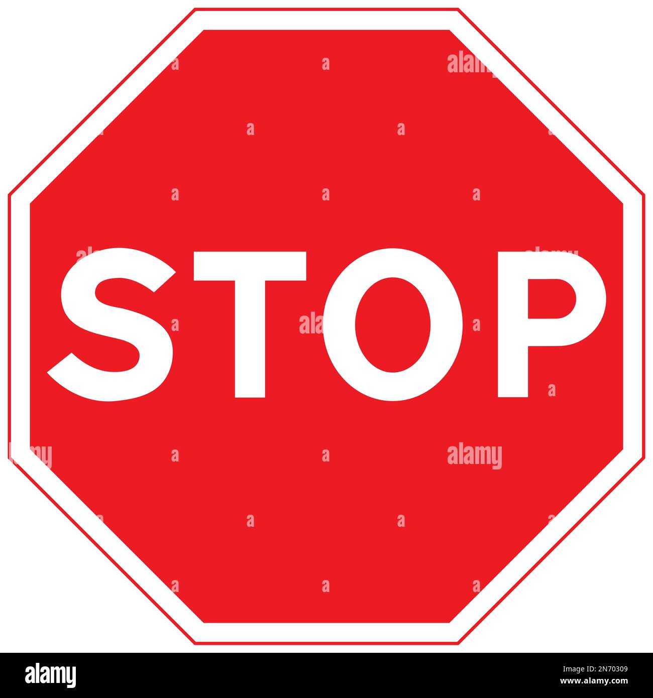 Stop British road sign Stock Photo - Alamy