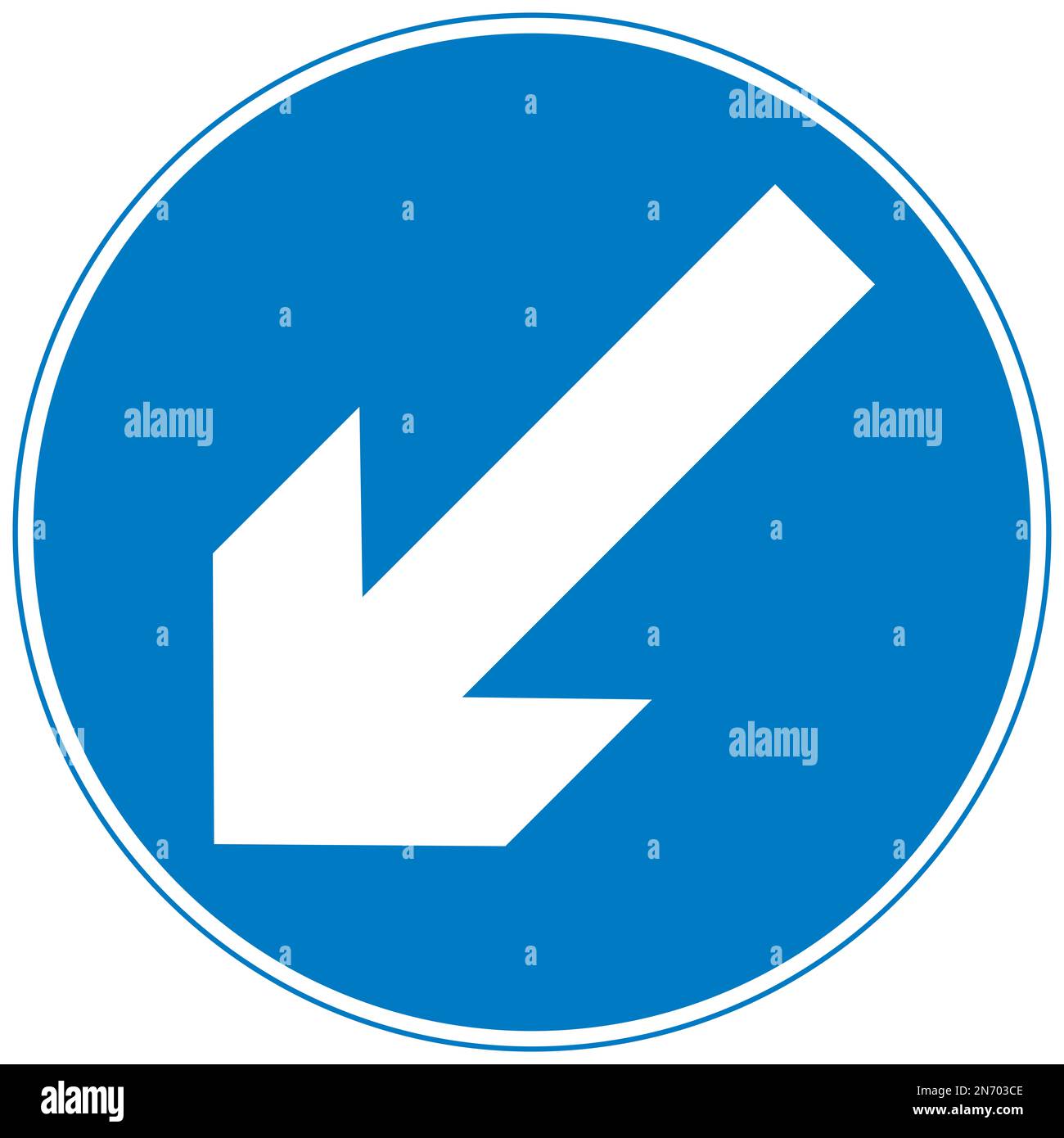 Vehicular traffic passing the sign must keep to the left British road ...