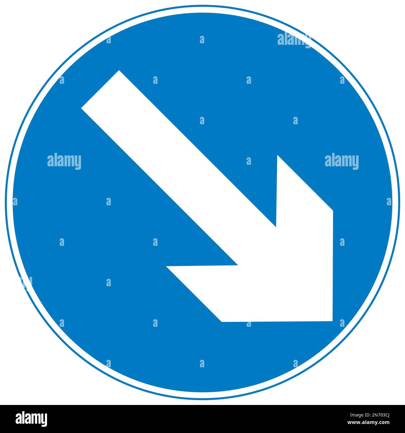 Keep right sign hi-res stock photography and images - Alamy