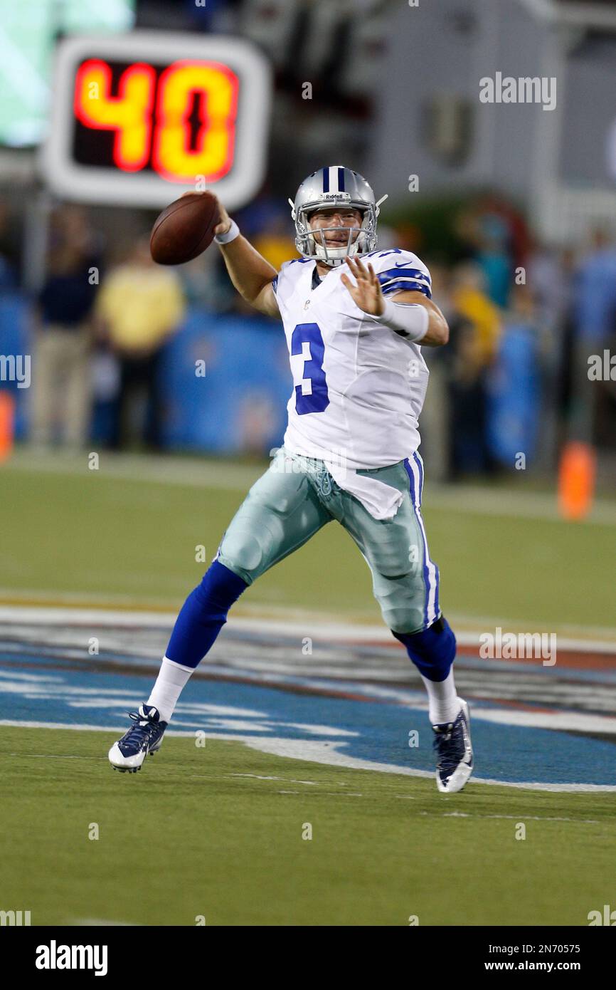 Dallas Cowboys Nick Stephens in action during Hall of Fame game against ...