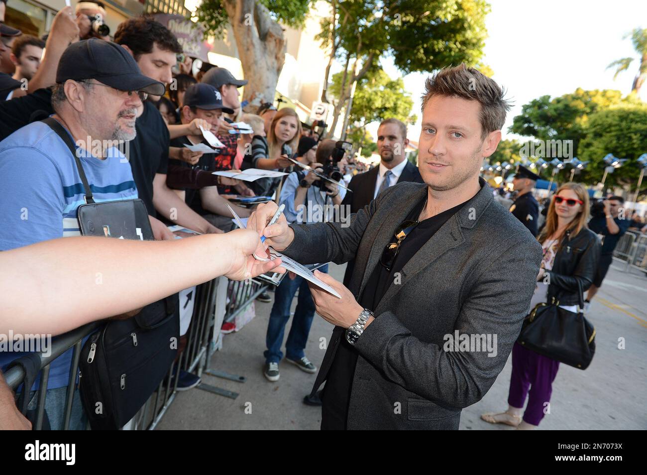 Director/writer Neill Blomkamp arrives at the world premiere of ...