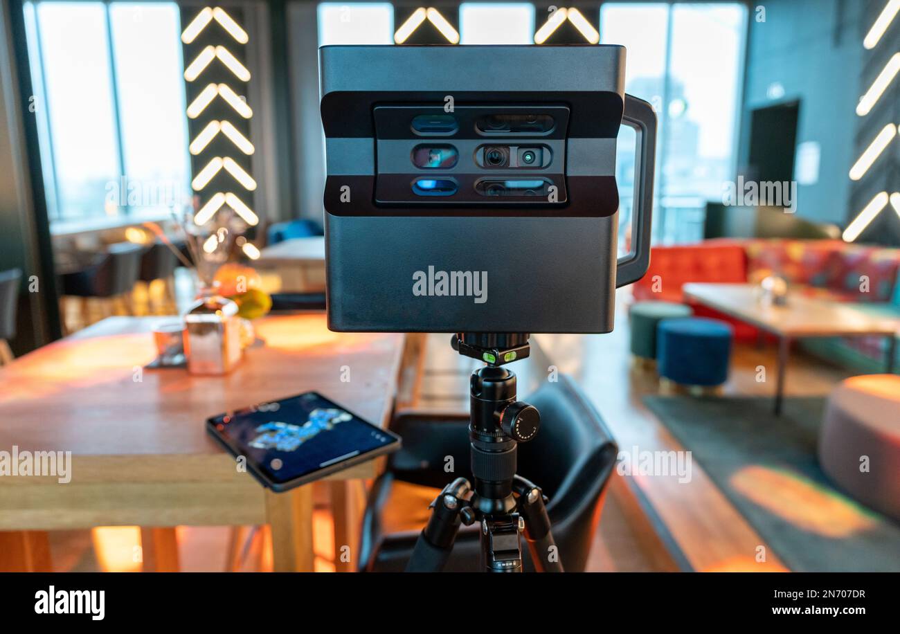 An environment mapping camera inside a room Stock Photo - Alamy