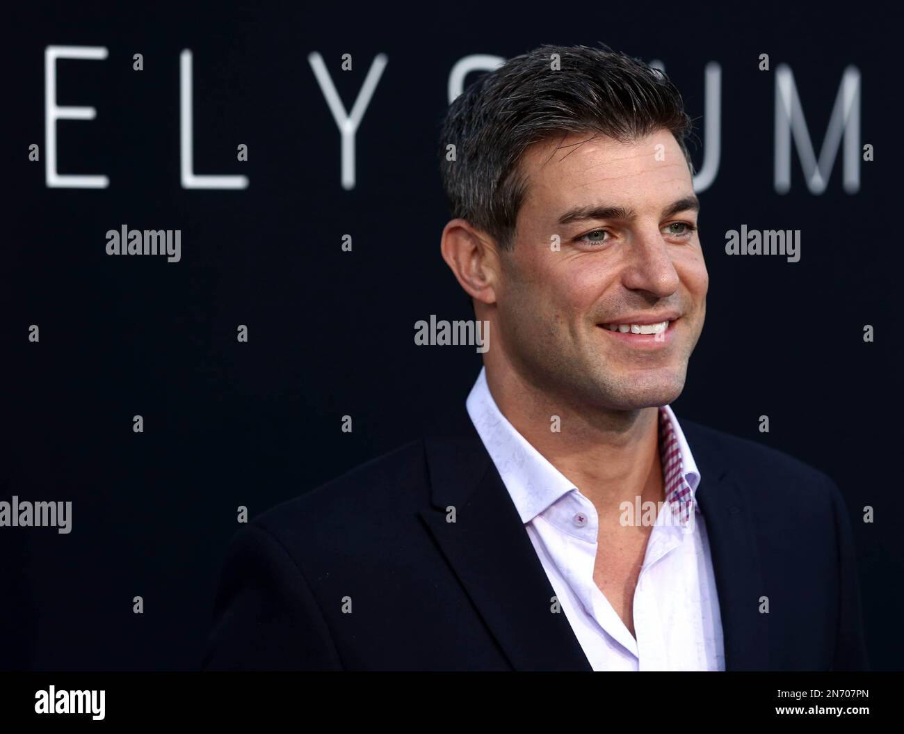 Jeff Schroeder arrives at the world premiere of "Elysium" at the ...