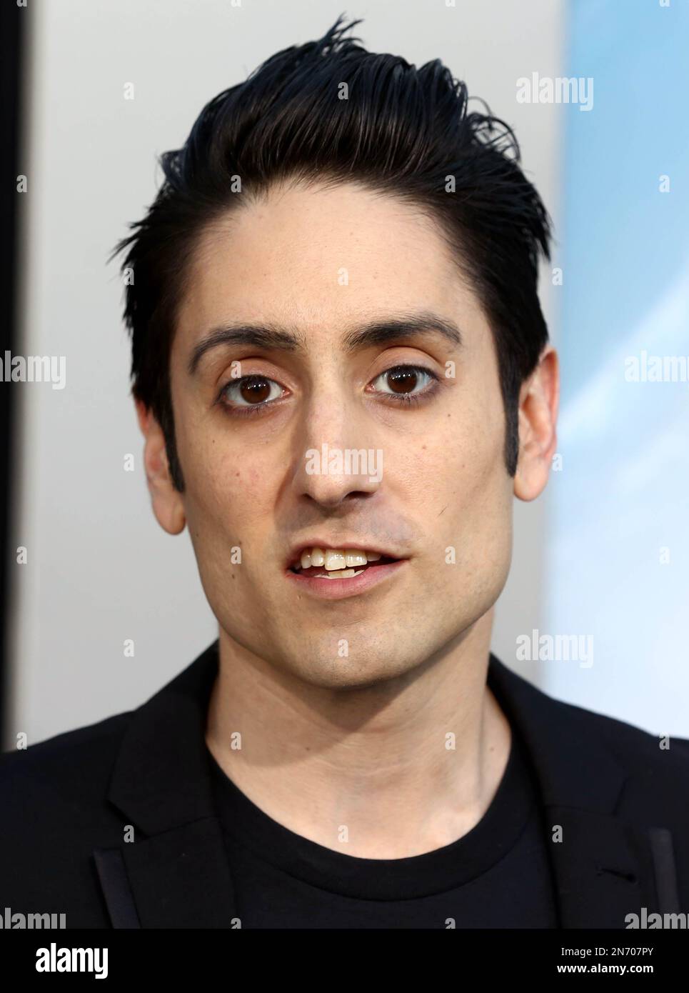 Omar Doom arrives at the world premiere of "Elysium" at the Regency ...