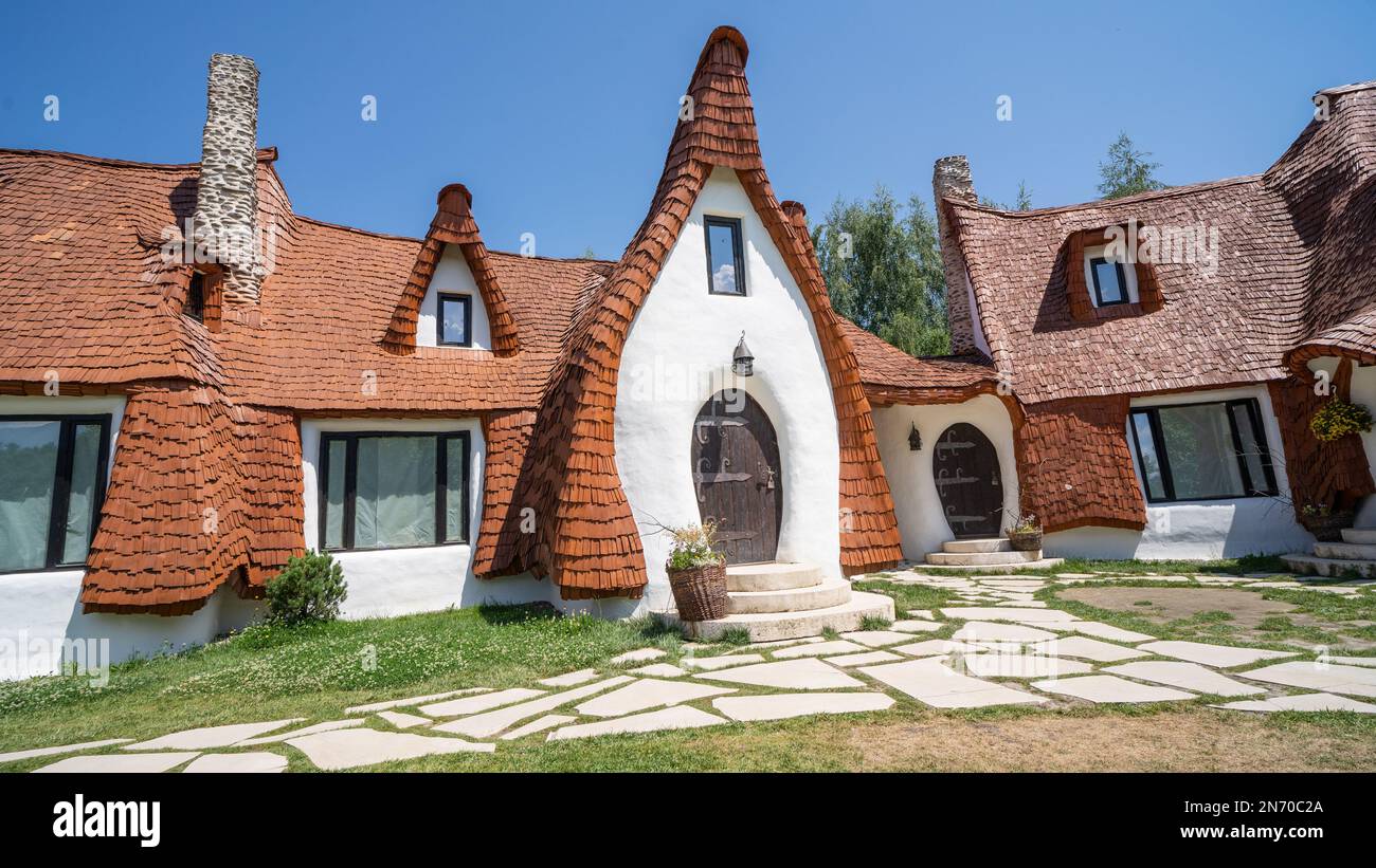 Traditional eco-friendly clay house design Stock Photo - Alamy