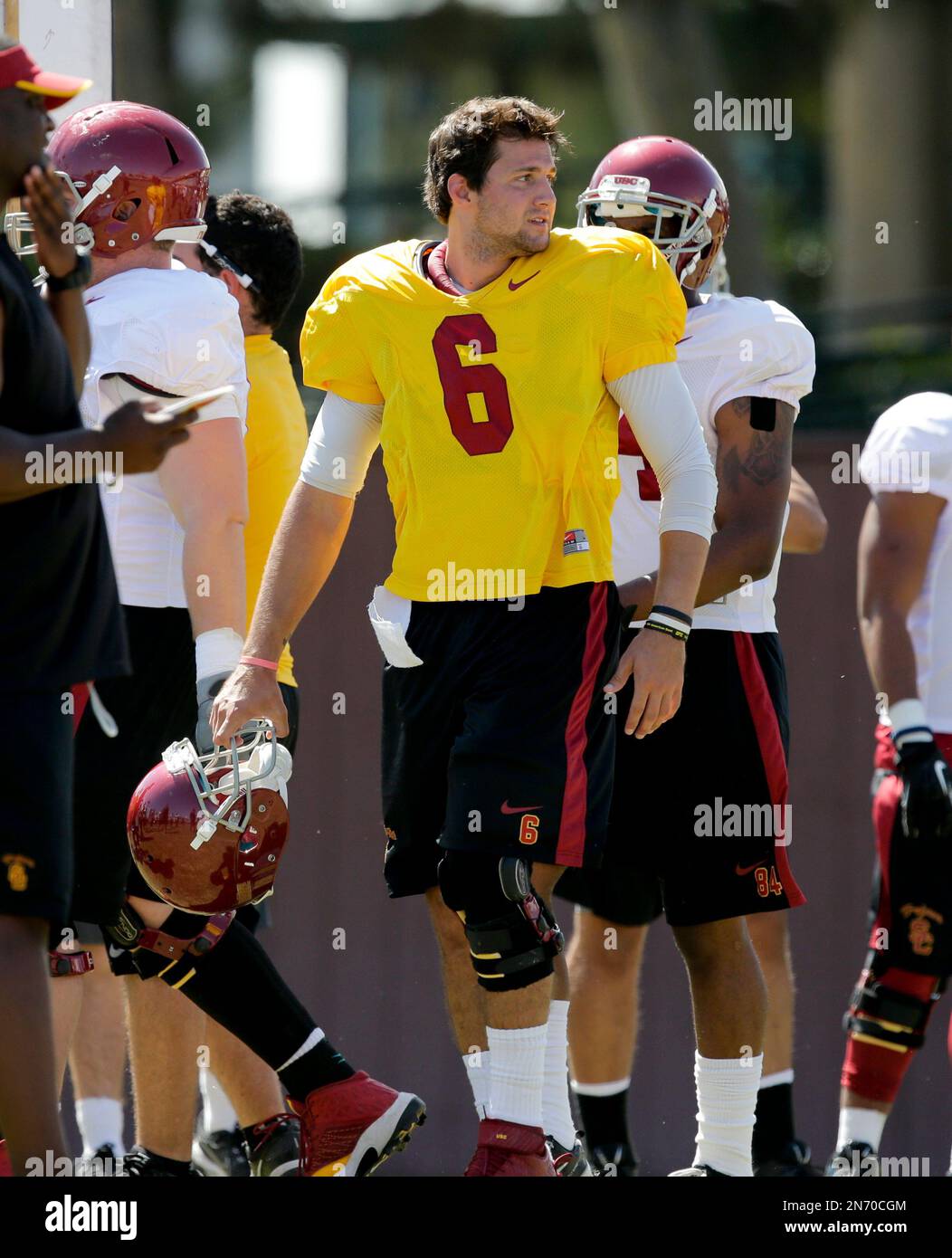 Southern California quarterback Cody Kessler looks on during NCAA ...