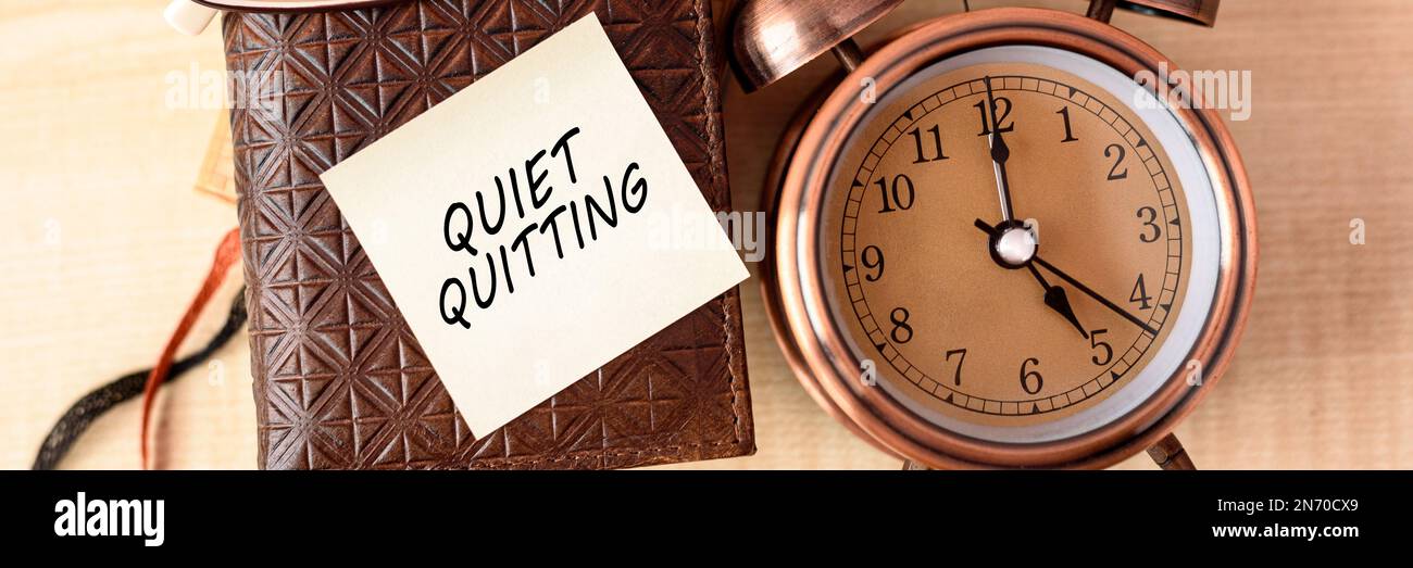 Quiet quitting hi-res stock photography and images - Alamy