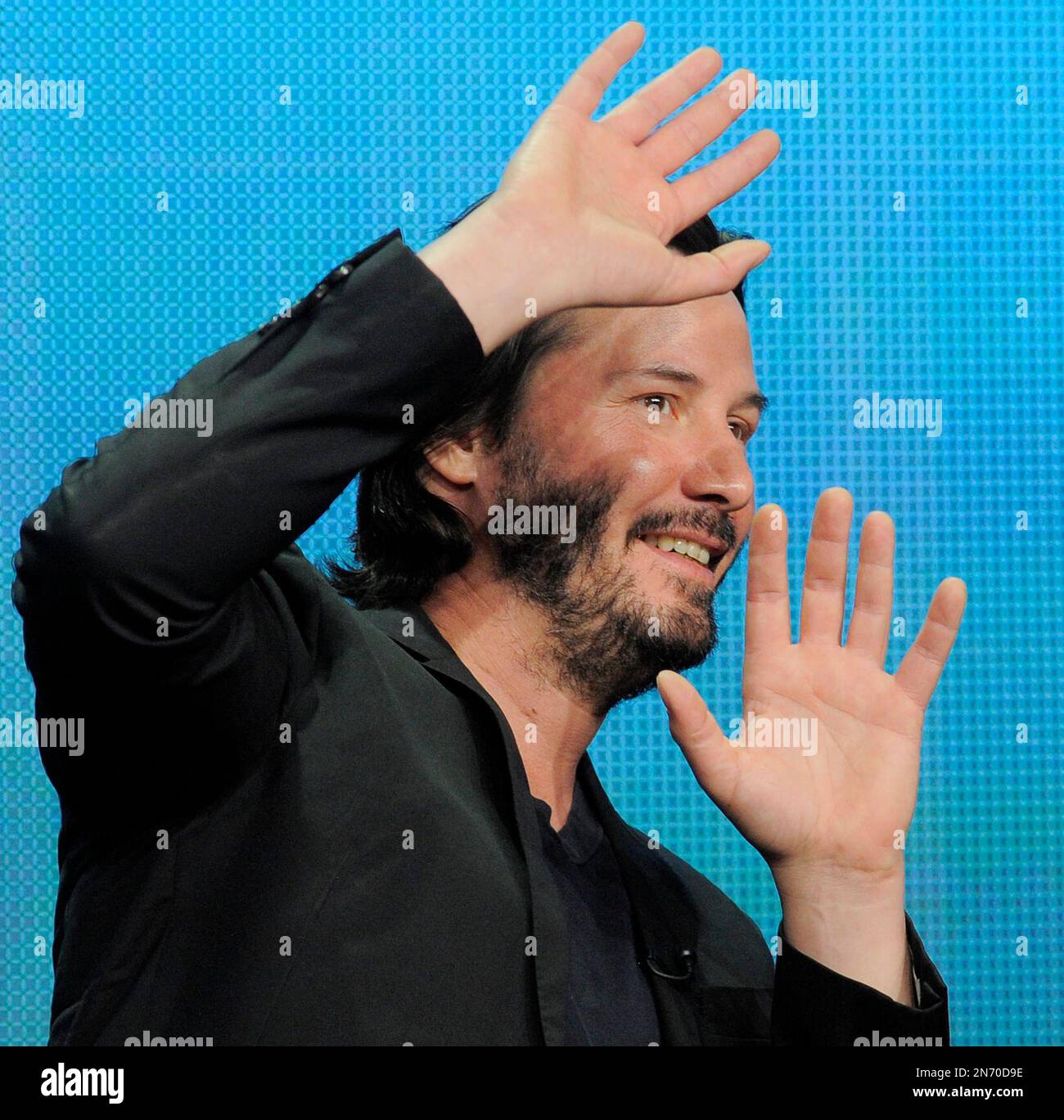Keanu Reeves, host and producer of the documentary film "Side by Side ...