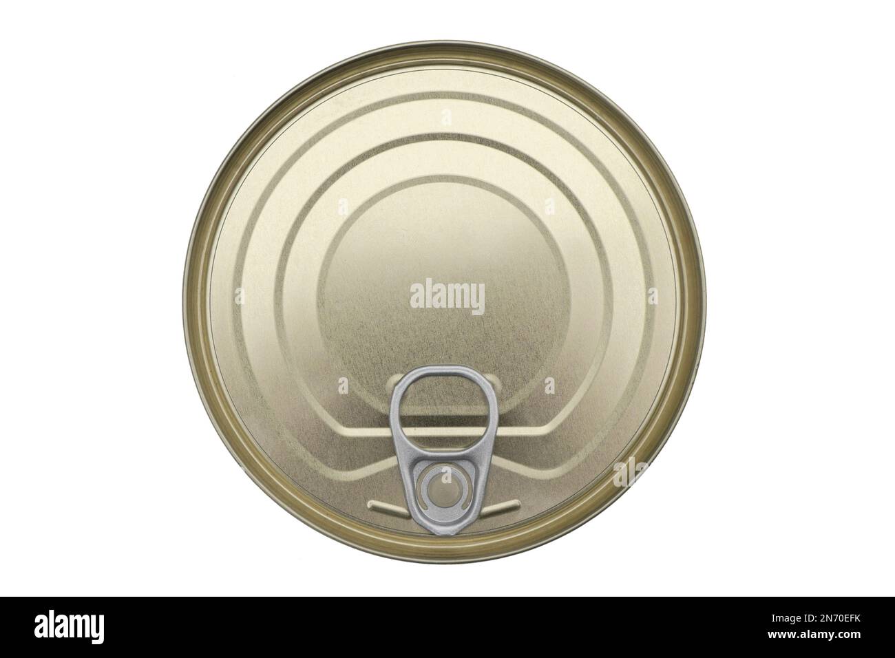 Top view close up photo of aluminium can isolated on white background ...
