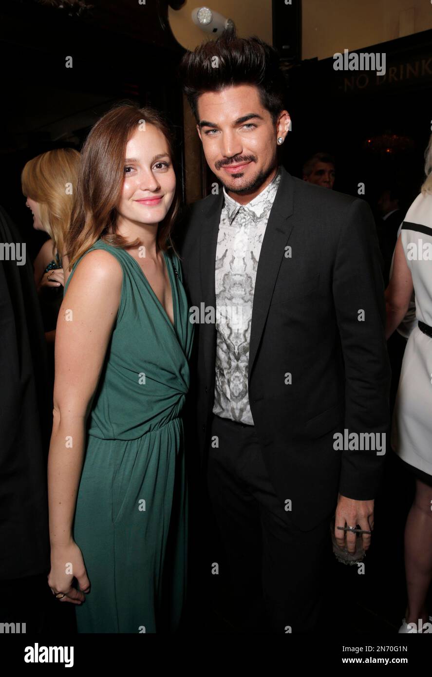 Leighton Meester and Adam Lambert attend the after party for the Los ...