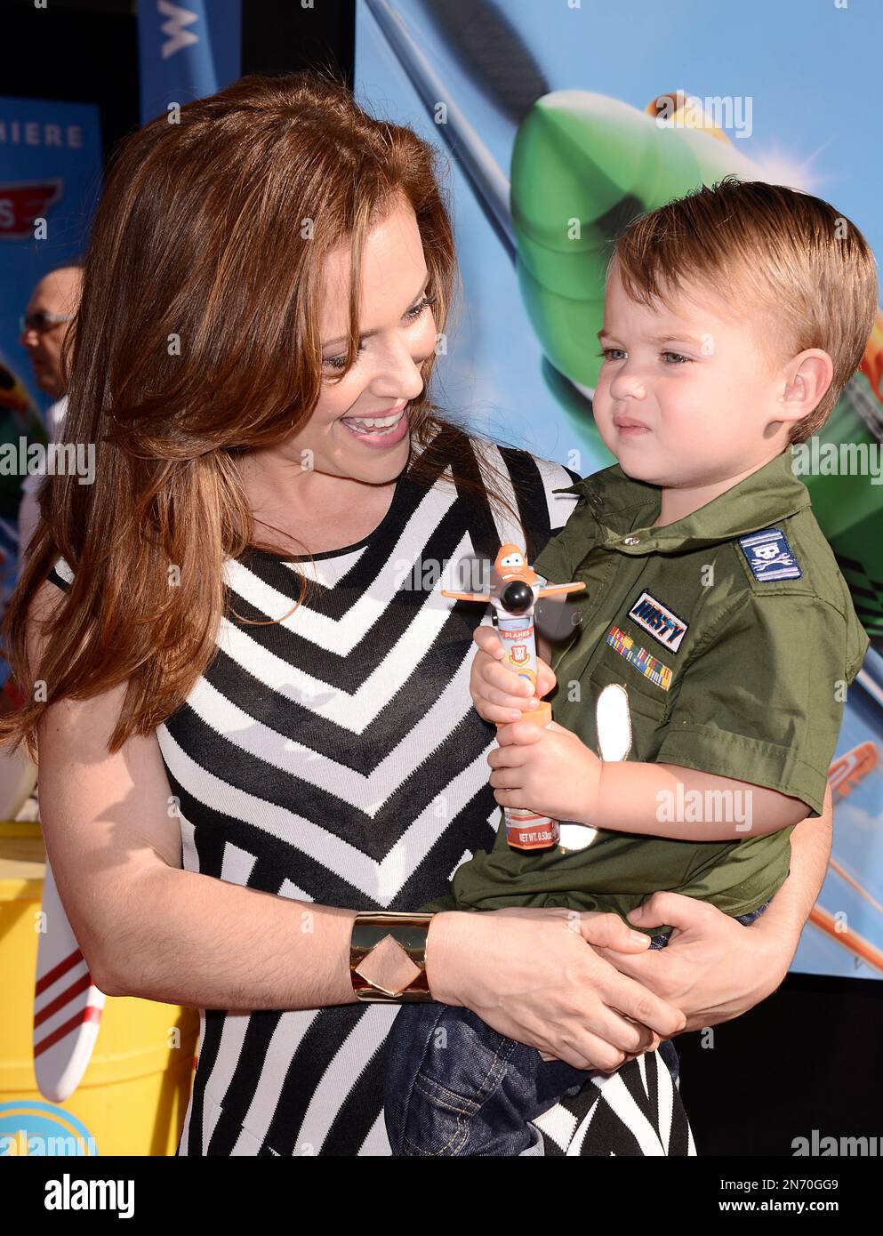 From left to right, actress Alyssa Milano and son Milo Bugliari arrive ...