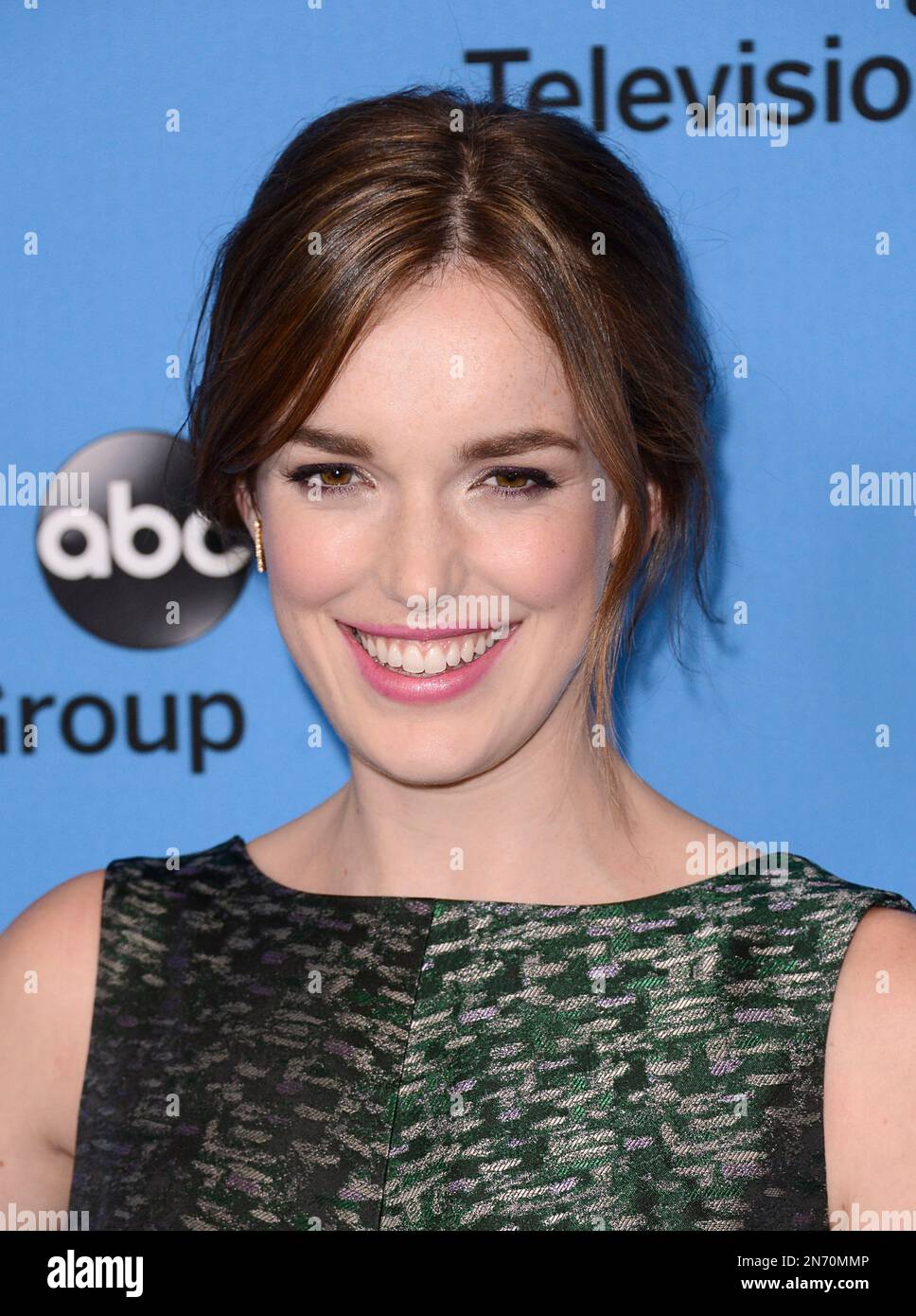 Actress Elizabeth Henstridge arrives at the Disney/ABC 2013 Summer TCA ...