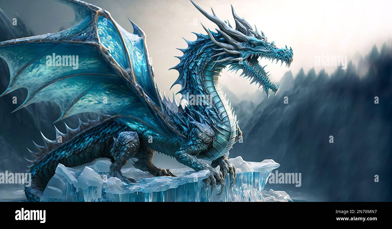 Realistic Ice Dragon