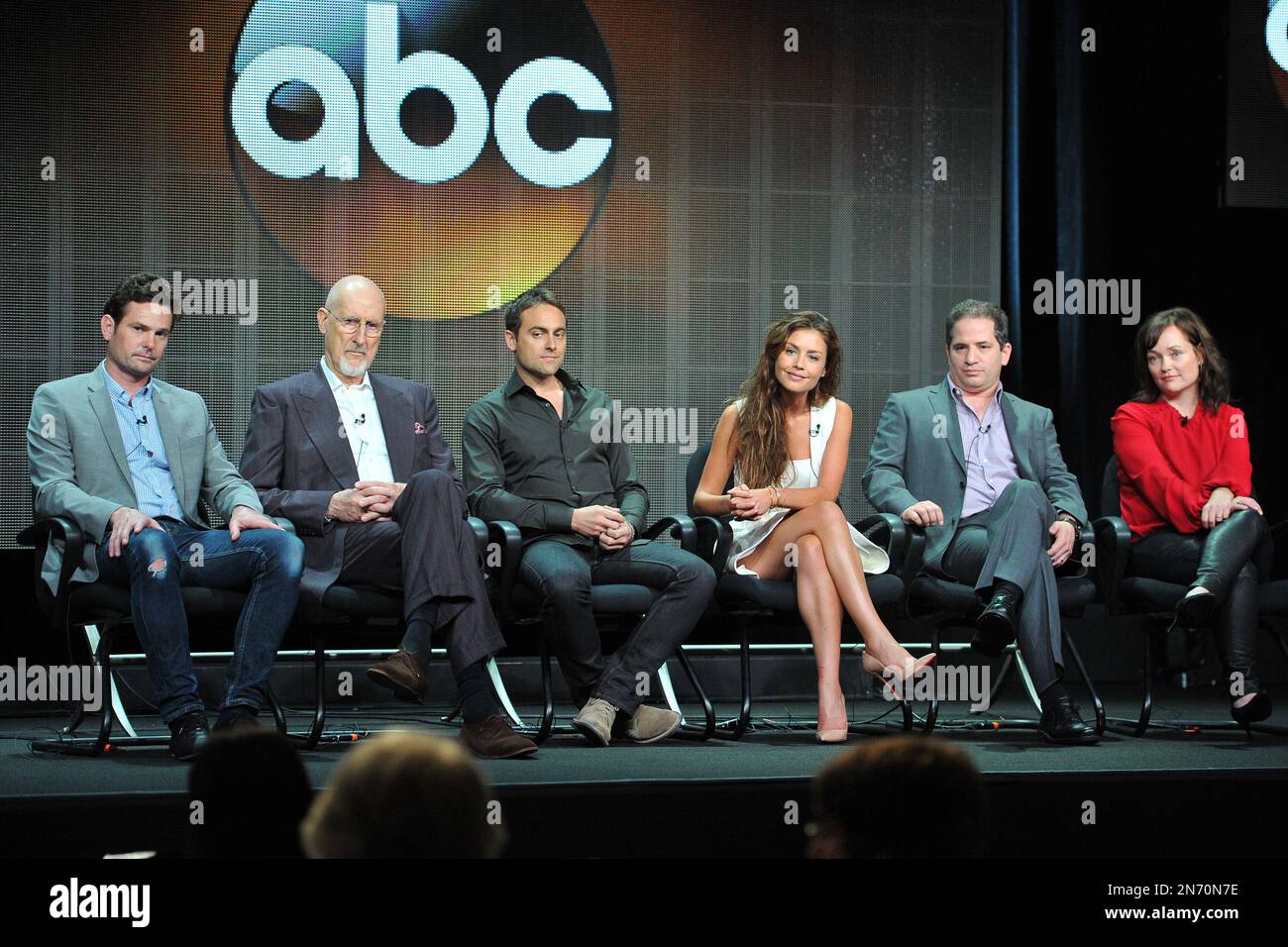 "Betryal" cast and crew ( L-R): Henry Thomas, James Cromwell, Stuart ...