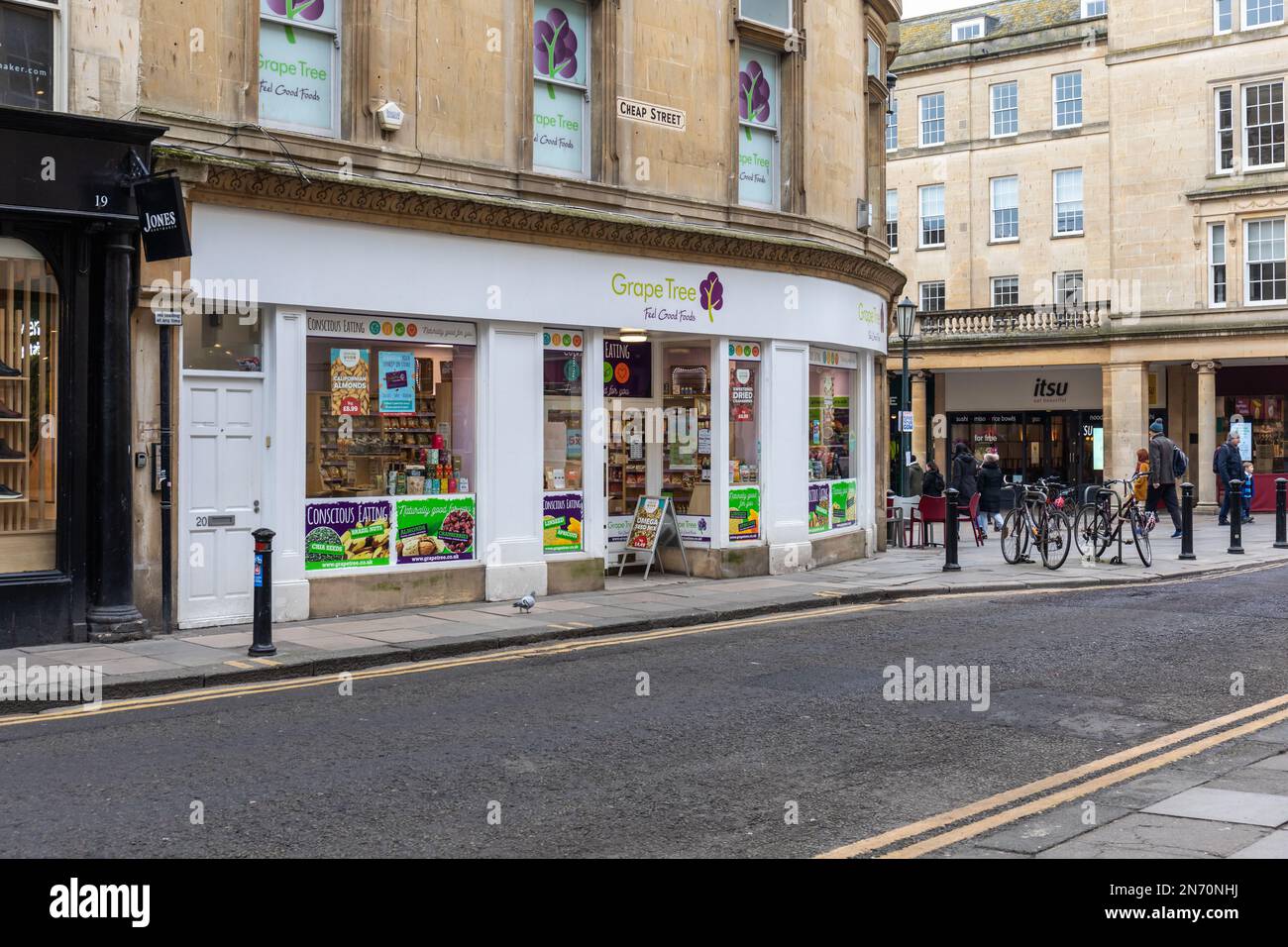 Grape Tree Health Food shop in the City of Bath, Somerset, England, UK ...