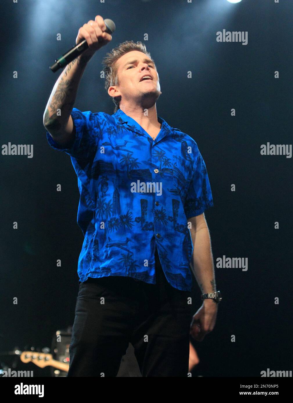 Mark McGrath of the rock band Sugar Ray performs on the Under The Sun ...