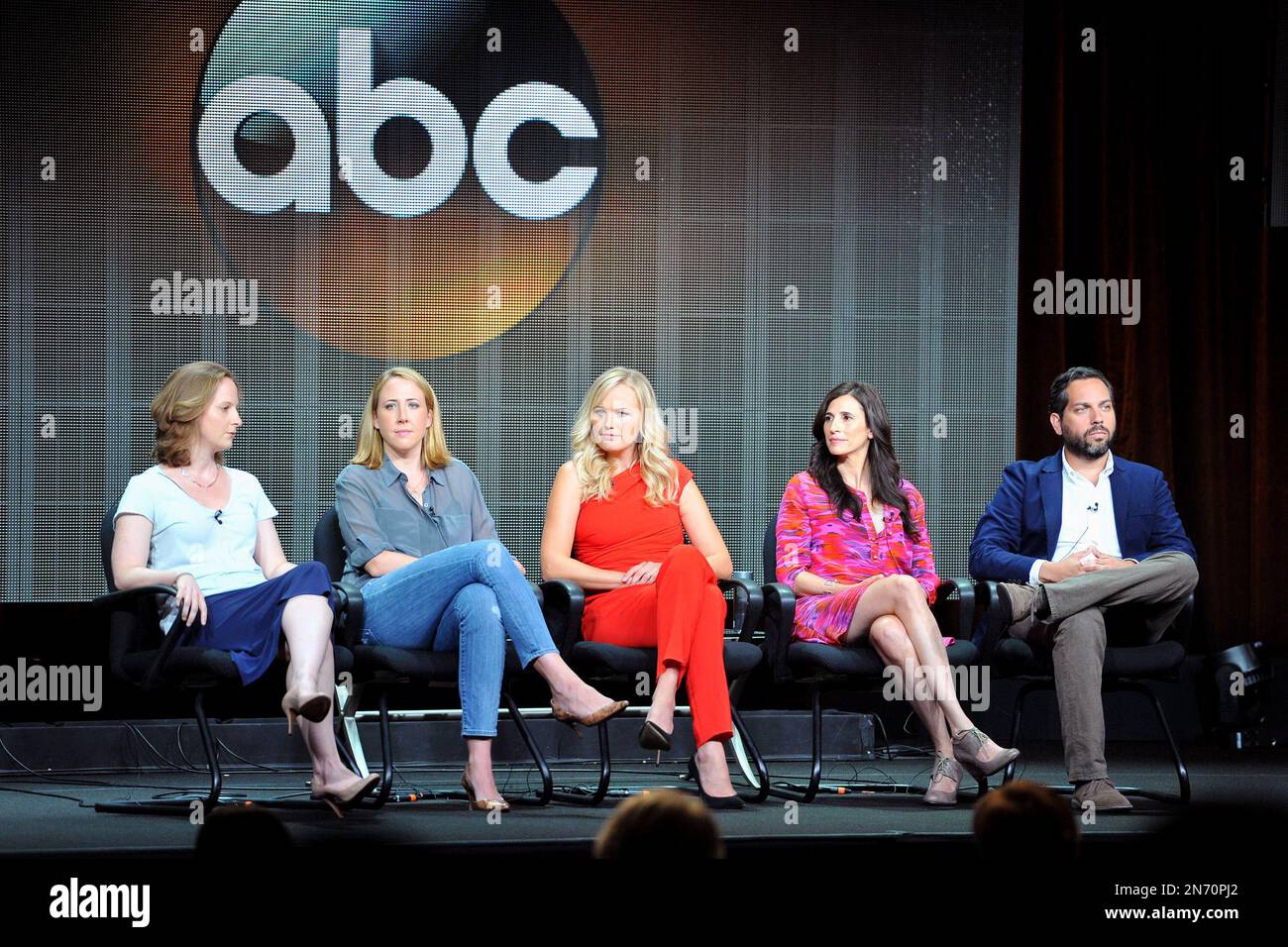 "Trophy Wife" cast and crew (L-R): Producers Emily Halpern and Sarah ...
