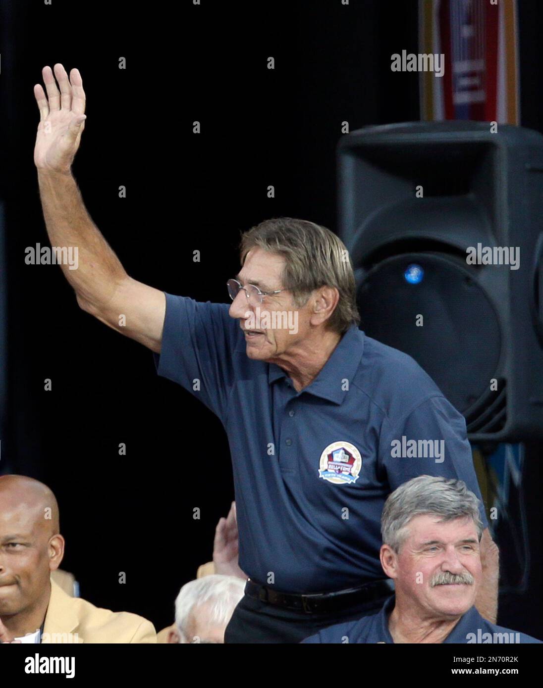 Former NFL football player Joe Namath is introduced during the ...