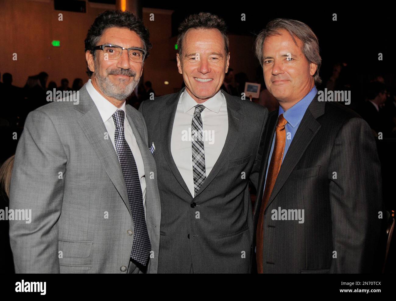 Bryan Cranston, center, star of the television series "Breaking Bad ...