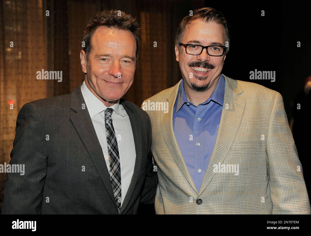 Bryan Cranston, left, star of the AMC series "Breaking Bad," and the ...