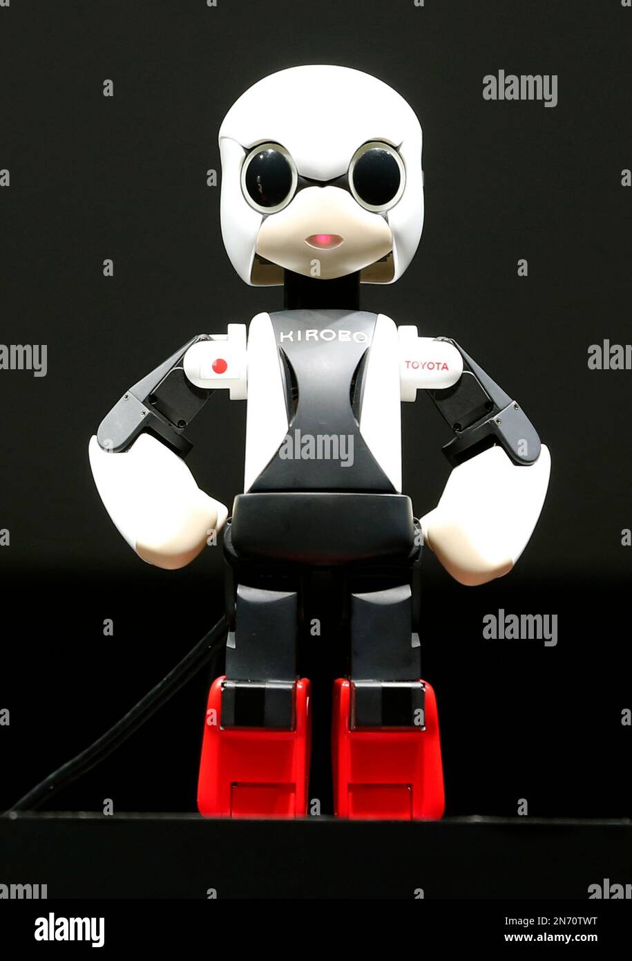 FILE - In this June 26, 2013, humanoid communication robot Kirobo is ...