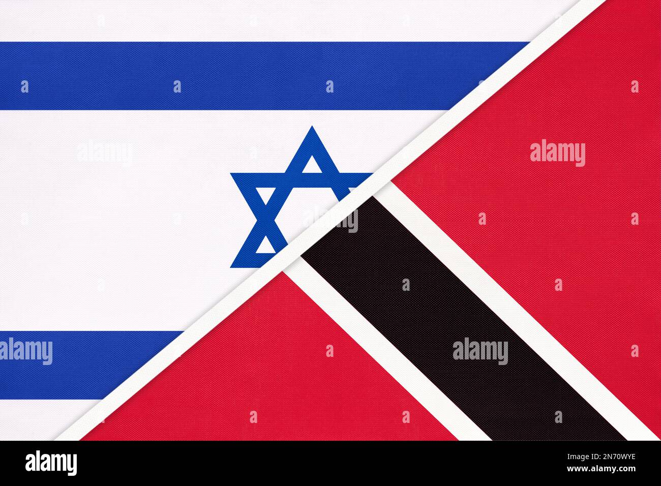 Israel and Trinidad and Tobago, symbol of country. Israeli national ...