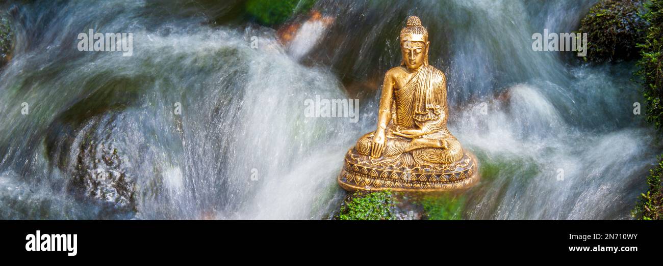 Buddha meditation waterfall hi-res stock photography and images - Alamy