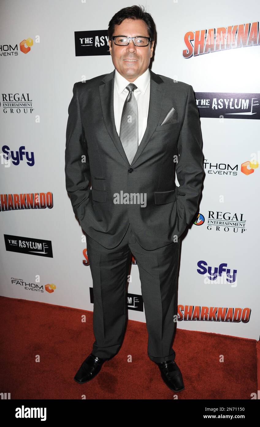 Jeff Rector arrives at the premiere of "Sharknado" at the L.A. Live ...