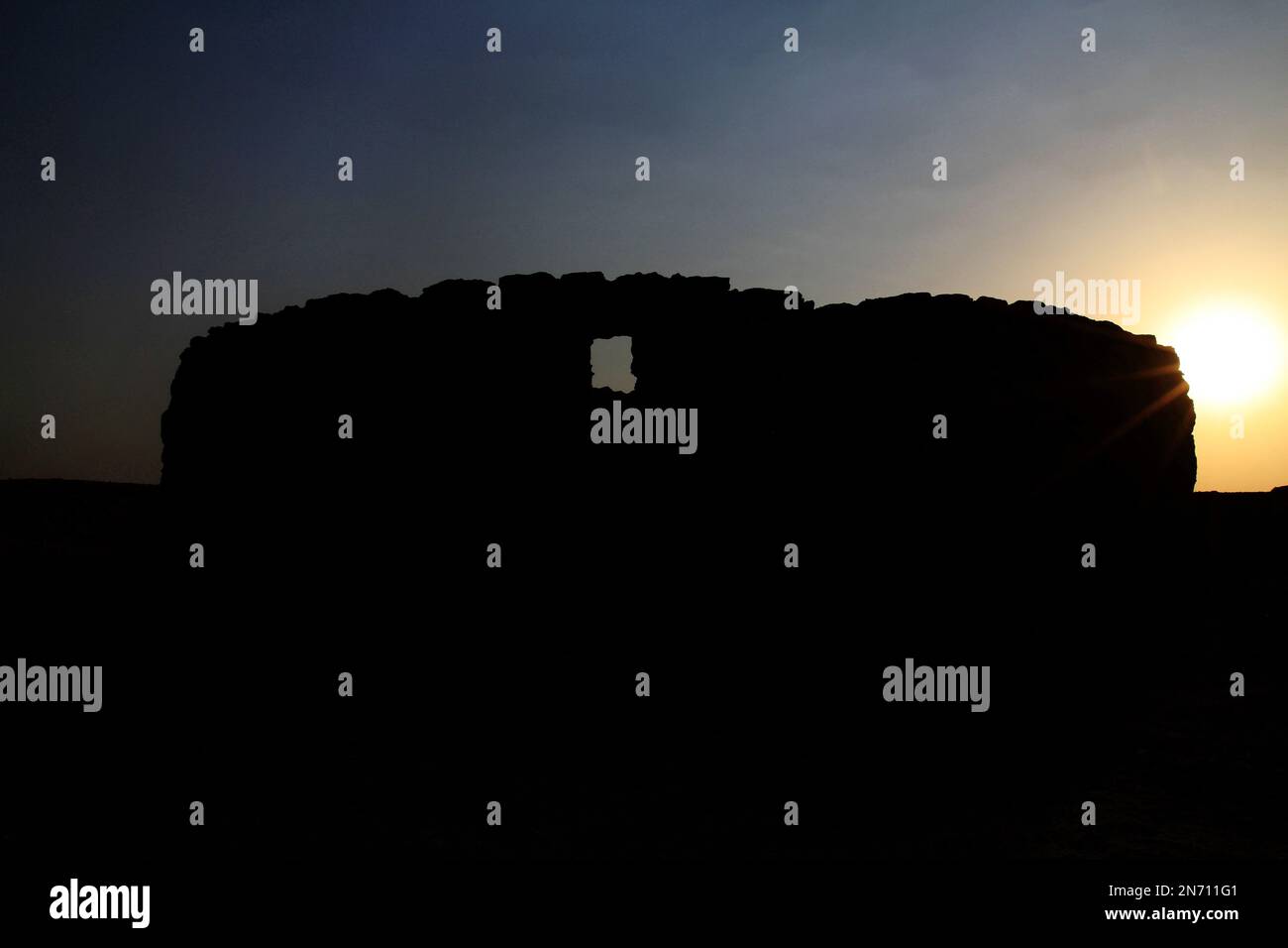 In this photo taken July 1, 2013, the archaeological ruin of a Dilmun ...