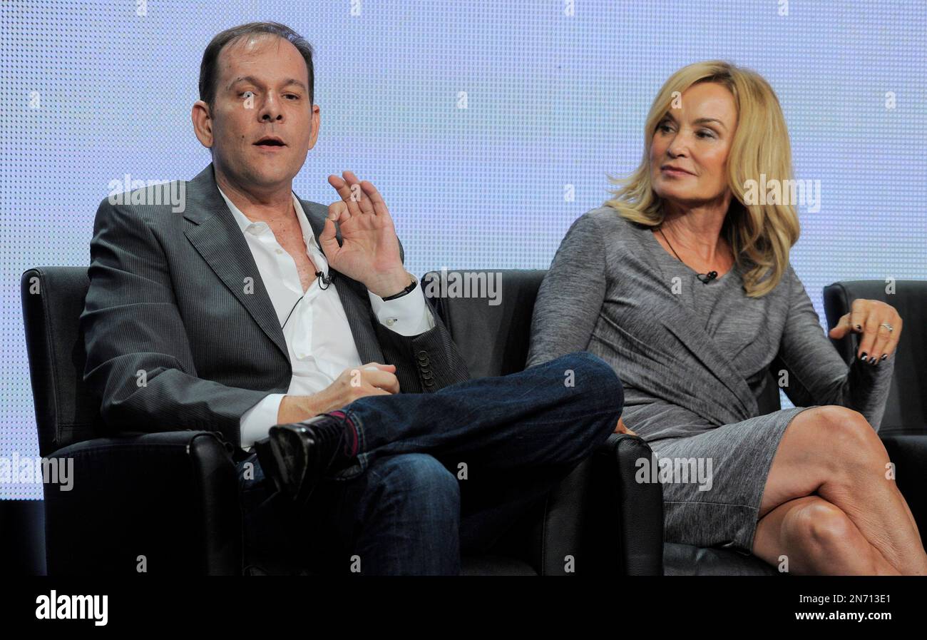 Tim Minear, left, executive producer of the FX series "American Horror ...