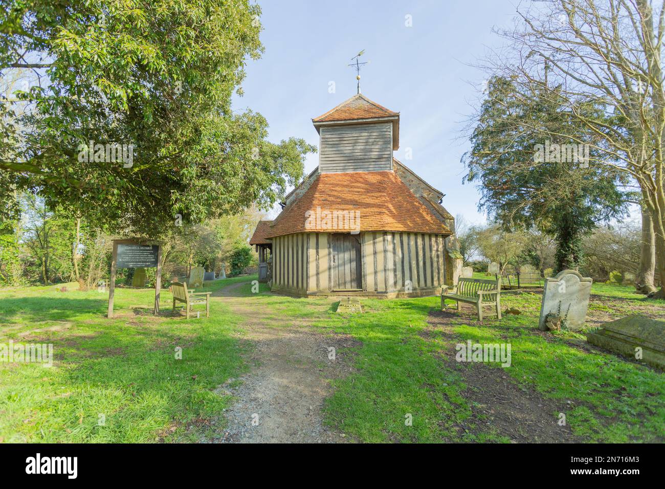 Exterior view of a charming 14th Century Church , St Marys Anglian ...