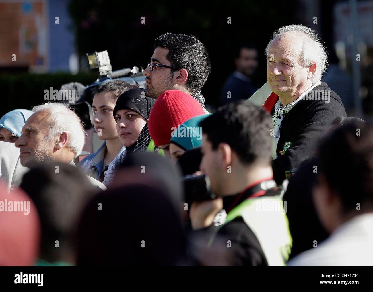 John Shipton, right, father of WikiLeaks founder Julian Assange attends ...