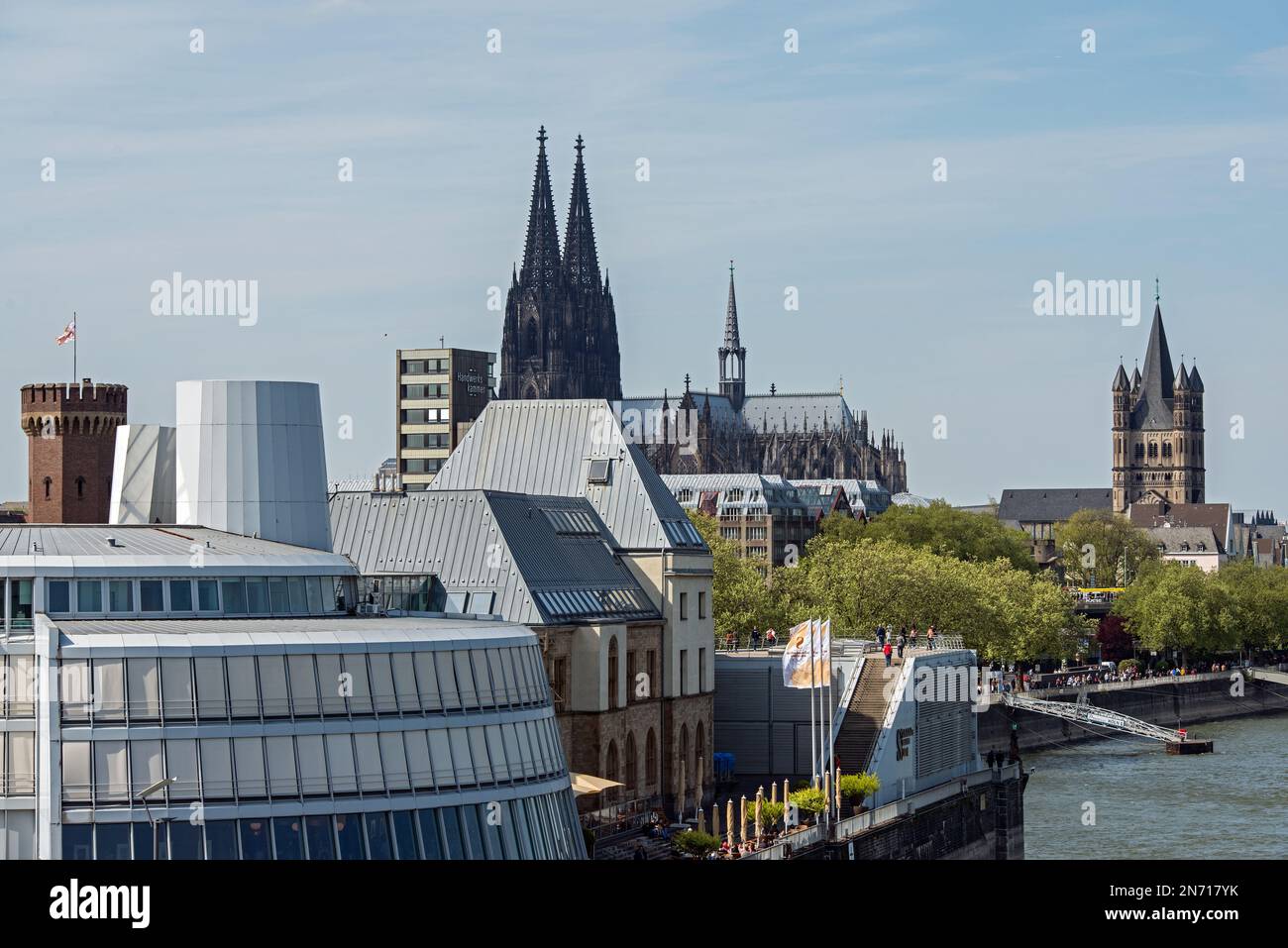 Cityscape Cologne with Cathedral Stock Photo - Alamy