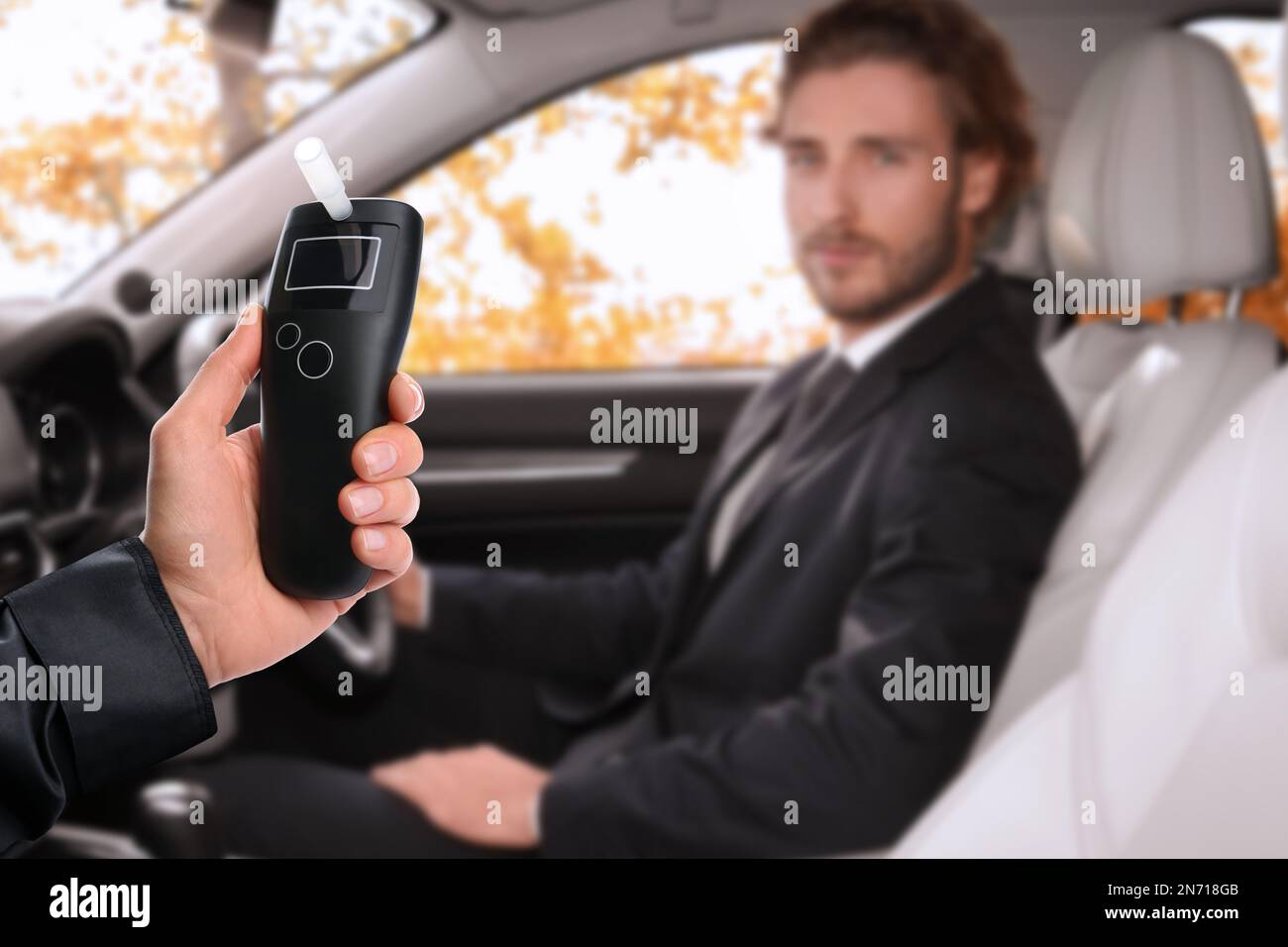 Inside police car female officer hi-res stock photography and images ...