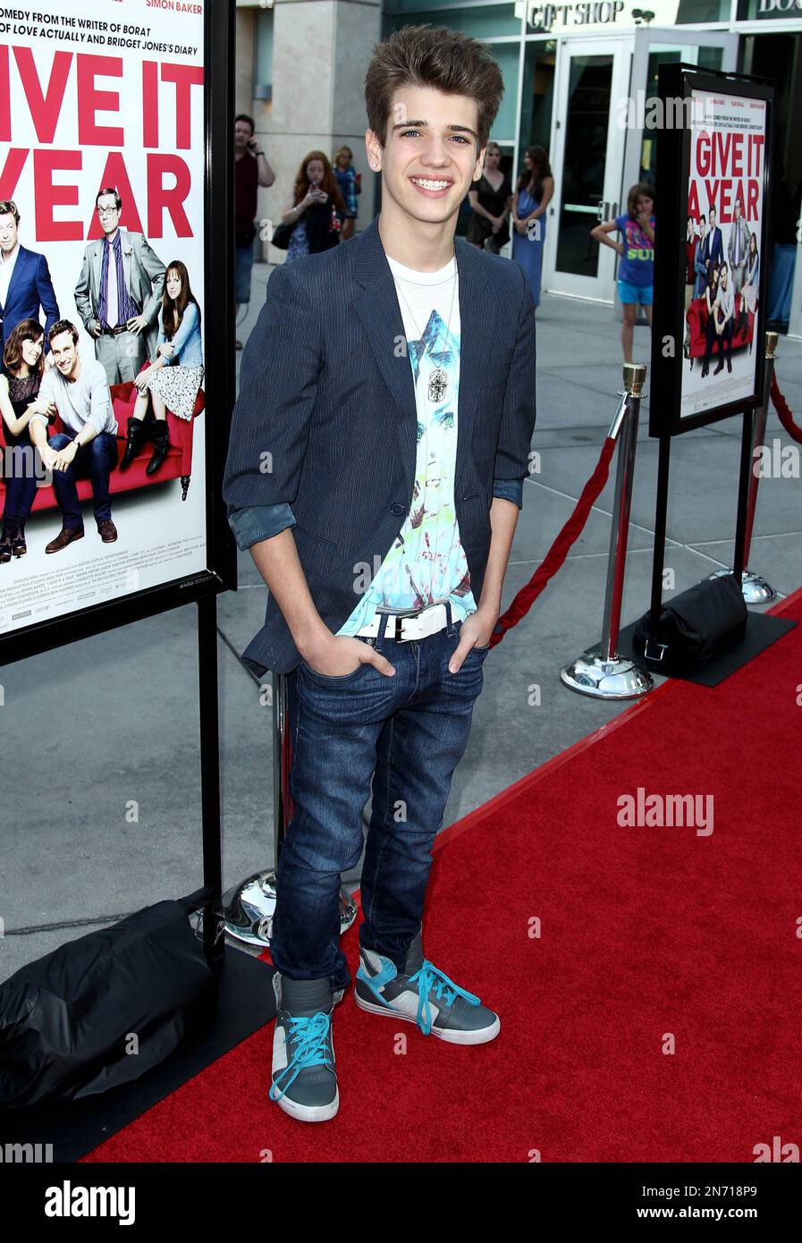 Brandon Tyler Russell arrives on the red carpet at a special screening ...