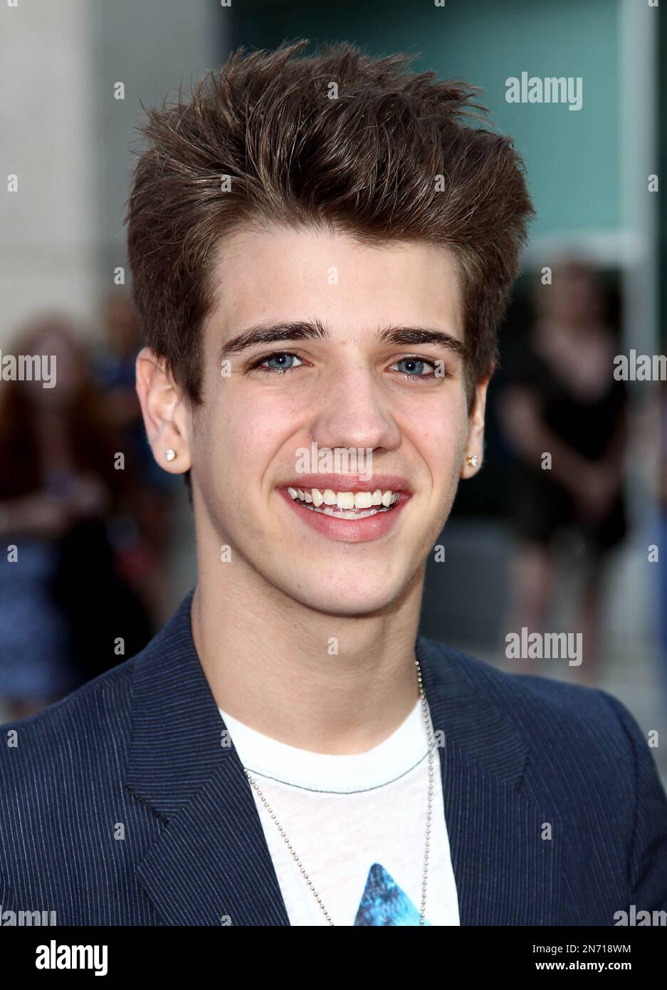 Brandon Tyler Russell arrives on the red carpet at a special screening ...