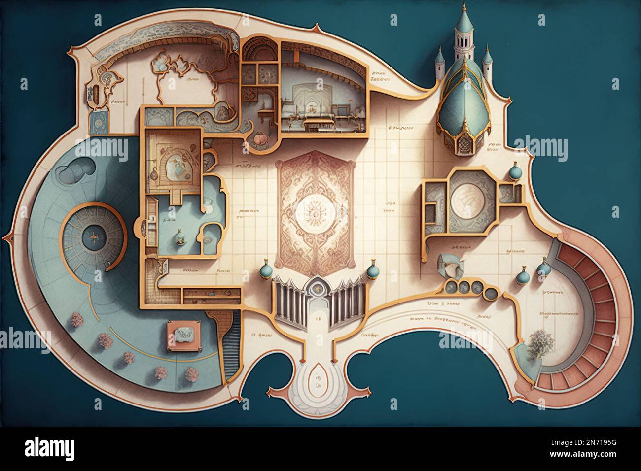 Modern home curved walls hi-res stock photography and images - Alamy