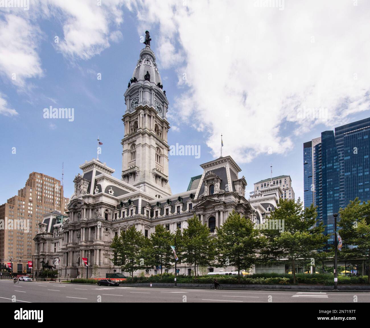 Philadelphia, Pennsylvania, USA. Philadelphia City Hall in the Second ...