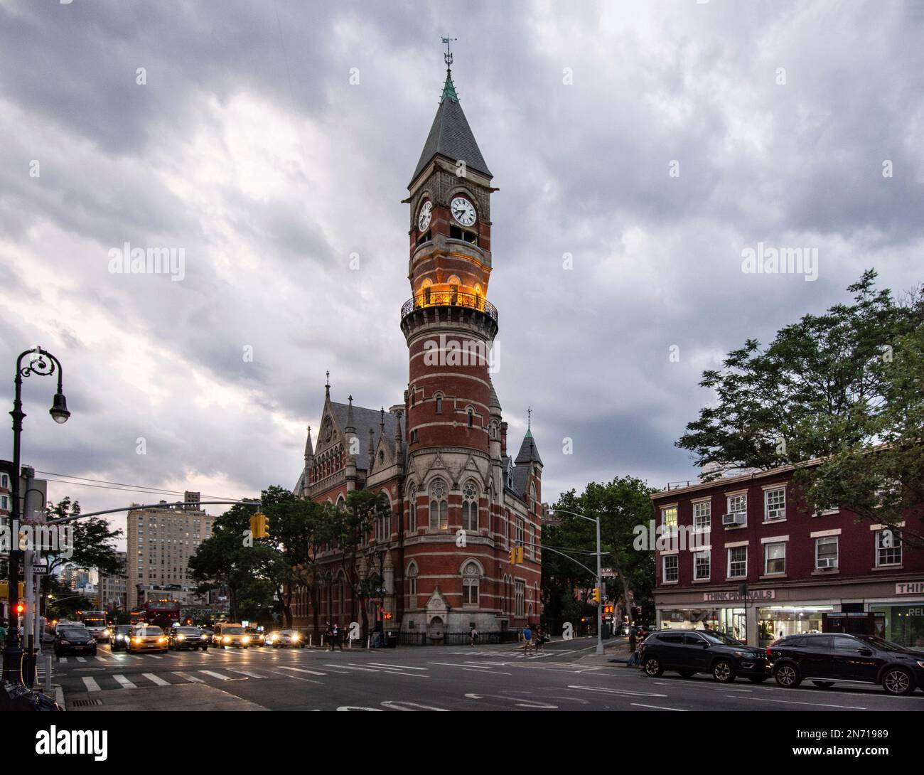 New York City, USA. The Jefferson Market Courthouse in Greenwich ...