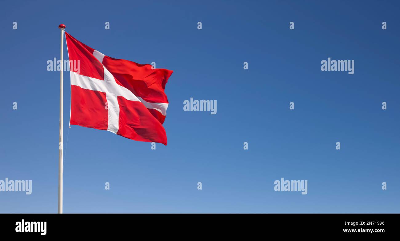Waving danish flag hi-res stock photography and images - Alamy