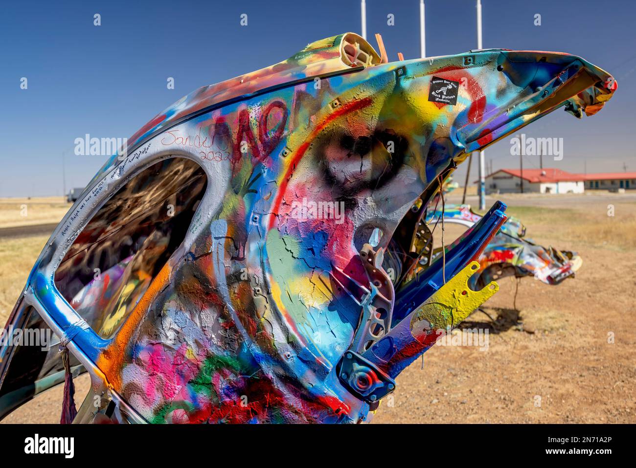 The Bug Ranch, Route 66, America, USA Stock Photo - Alamy