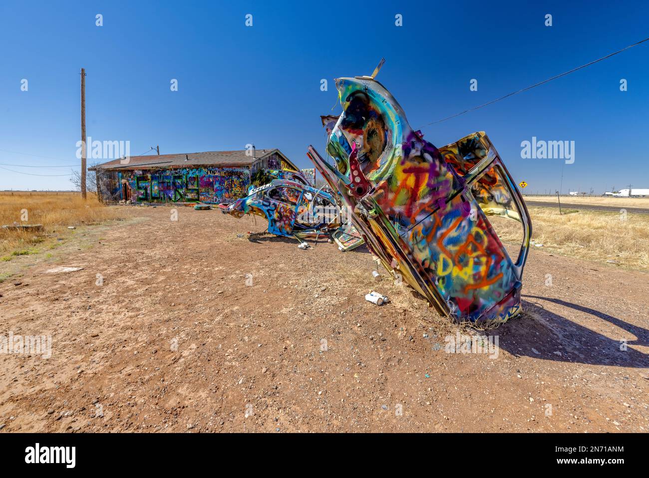 The Bug Ranch, Route 66, America, USA Stock Photo - Alamy