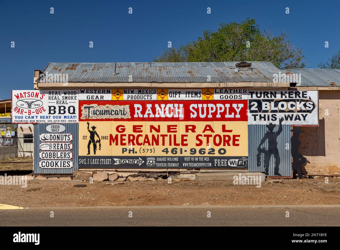 Ranch Supply, Tucumcari, Route 66, America, USA Stock Photo - Alamy