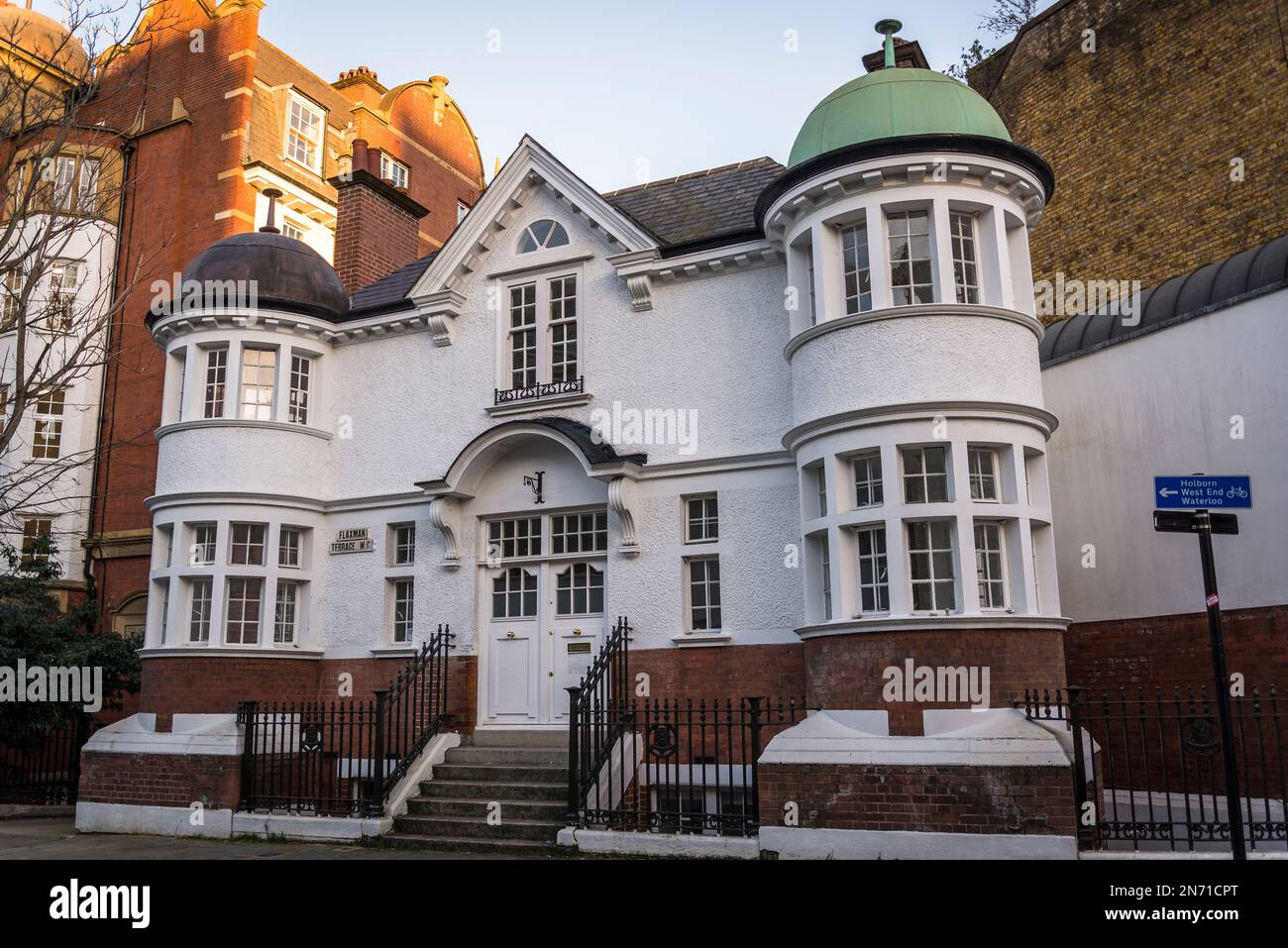 House in Flaxman Terrace, Bloomsbury, London, England, UK Stock Photo ...